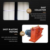 China Automatic Shot Blasting Cleaning Machine Crawler Type Shot Blasting Machine for sale