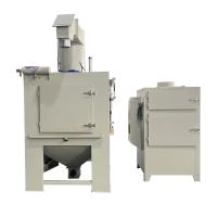 China Turntable Automatic Sandblasting Machine High-Output Fully Automatic Sandblasting Machine Uniform Sandblasting for sale