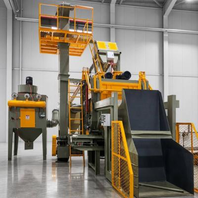 China Automatic Loading Q326 Tumble Belt Shot Blaster, Industrial Batch Cleaning System for Metal Surface Preparation and Deburring for sale