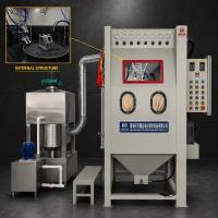 China Dustless AutomaticTurntable Sandblasting Machiner Explosion-proof Customizable For Your Workpieces for sale