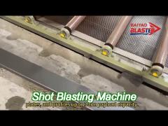 motorized roller shot blasting machine for channel steel core component