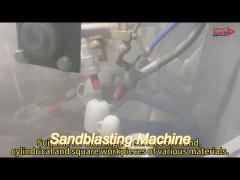 automatic sand blasting machines turntable type sandblast abrasive cleaning