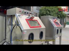 mini vapor blaster automatic wet sandblasting machine with roller basket efficient solution