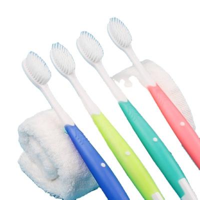 China Soft Rubber New design Hotel Toothbrush Good Quality Rubber Handle PP Material Adult Toothbrush factory