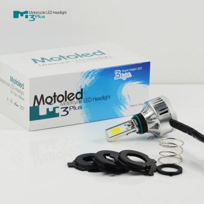 China 3000K / 6000K Motorcycle LED Replacement Bulbs M3Plus With Sanan Chip for sale