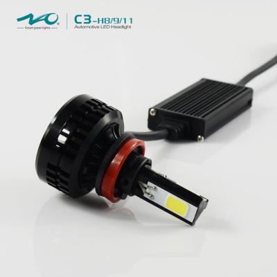 China 36 W 3300 Lm C3 Car LED Headlight Lamp H8 / 9 / 11 3 Sides 360° Emitting Design for sale