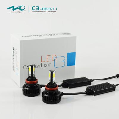 China C3 H4 H7 H9 H11 Waterproof Brightest LED Headlight Bulb 360° Emitting Beam Angel for sale