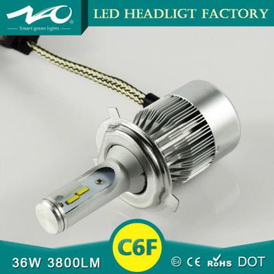 China 3800 LM Led Headlight Bulbs High Low Beam / 3000K 6000K Led Headlamps For Cars for sale
