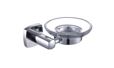 Cina Accessori da bagno in vetro Chrome OEM Base in ottone Quadratura Portapiatti in ottone in vendita