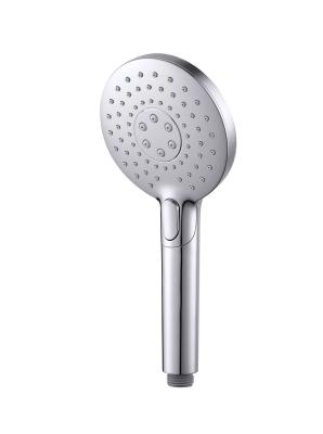 Cina ABS 3 funzione doccia a mani doccia a mano per la doccia colonna di cromo bagno ugello di silicio rotondo facile pulizia OEM in vendita