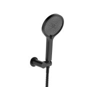 China Matt Black Bathroom Handheld Shower ABS Plastic 3 Function for sale