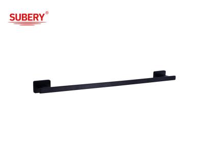 Cina Scaffaletto per asciugamani da bagno in zinco singolo matt nero Oem base in zinco forma rettangolare in vendita