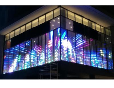 Cina 1920-3840Hz Pannello di visualizzazione LED trasparente impermeabile per l'esposizione in vendita