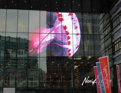 China Ecrã transparente multicolor LED 800mmx1500mm à prova de umidade à venda