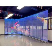 China Outdoor Transparent LED Mesh Display P10.42 6000nits AC100-240V IP65 Front Rear Service for sale