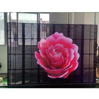中国 ガラス 室内 透明 柔軟 な LED ディスプレイ 広告 に 便利 販売のため