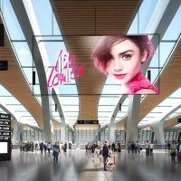 China 4K Slim Transparent LED Display Panel 6500nit High Contrast 4000:1 for Advertising for sale