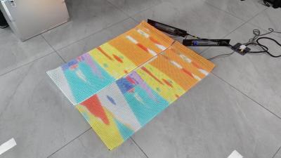 Cina P6 P10 Pannello di visualizzazione a LED trasparente a colori pieni flessibile per interni in vendita
