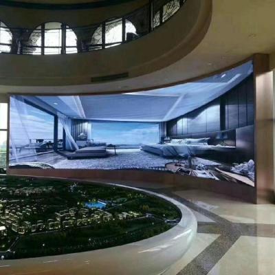 Cina Indoor HD P3 Virtual Production Screen Multiscene flessibile curvo in vendita