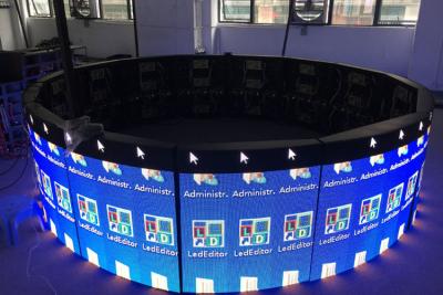 Cina RoHS Prodotto virtuale schermi a LED, multifunzionale curva LED display wall in vendita
