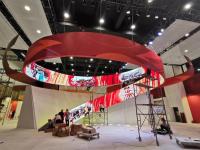 China Indoor Flexible LED Screen P1.86 Custom Curved Display Wall for Creative Video for sale