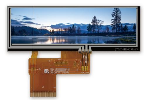 Quality 3.9 Inch Long Strip IPS TFT LCD Display 480×128 Resolution 380cd/M2 For Industrial Control for sale