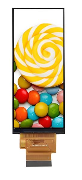 Quality 400×960 Pixels 3.99 Inch Vertical Bar Type TFT LCD Display 400Cd/M2 Luminance for sale