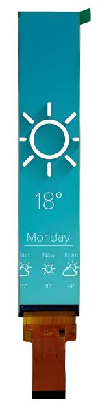 Quality 6.9 Inch Capacitive Touch Long Strip LCD Display 400cd/M2 Brightness 280×1424 for sale