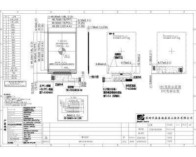 China IPS Technology Industrial TFT LCD Screen 2.83 Inch 480x640 Pixels LCD Display Panel for sale