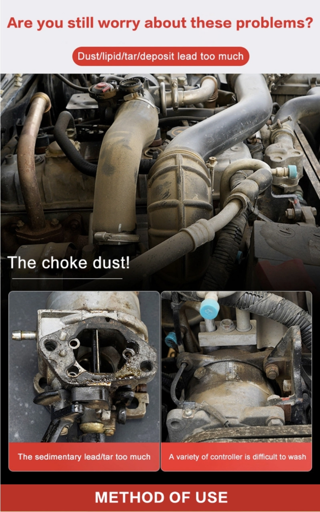 Carburetor cleaner application example