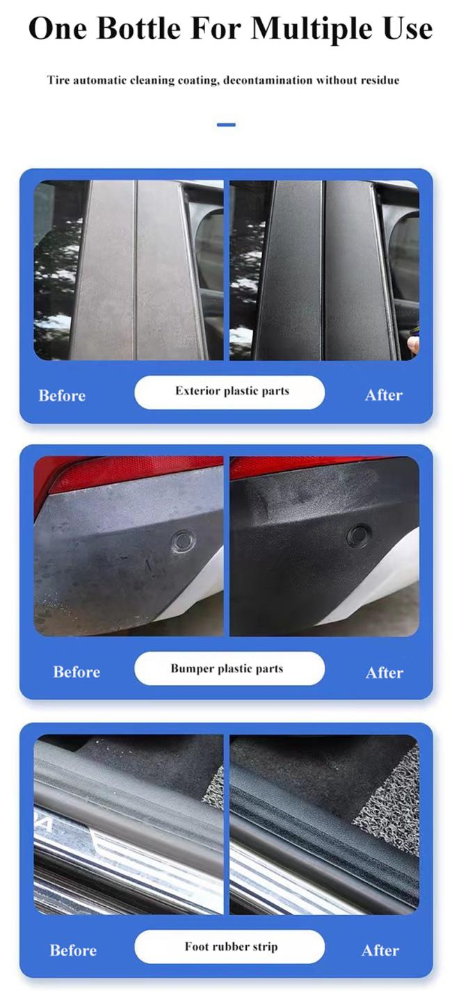 Finished result of tire foam application