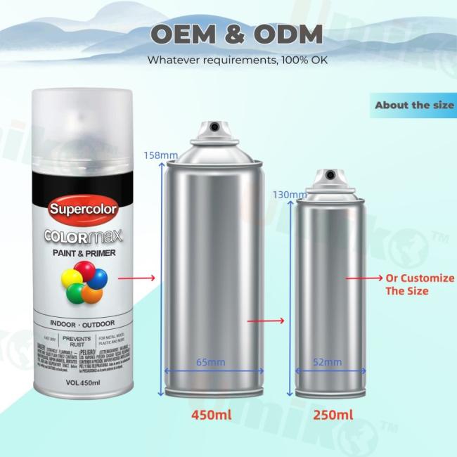 Chrome spray paint application example