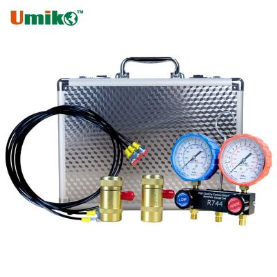 China R744 Refrigerant Filling Tool Set For Car AC Systems 0-2400PSI for sale