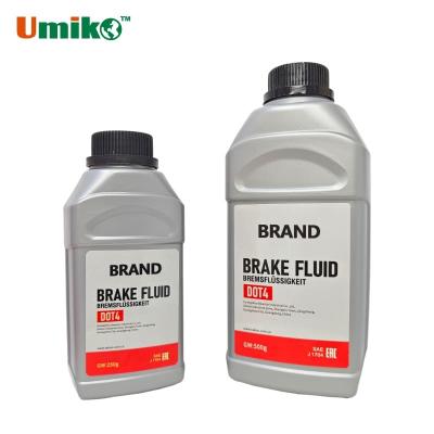 China Eco Friendly 500ml DOT4 Fully Synthetic Brake Fluid For Automotive Brake Systems for sale