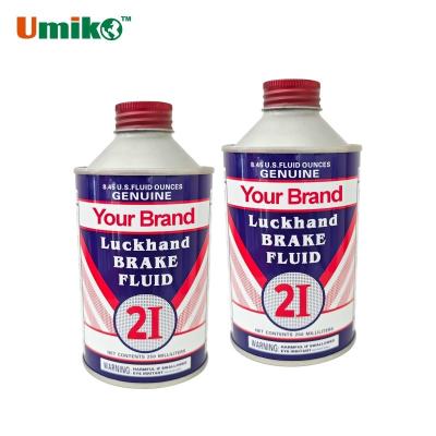 China DOT3 Full Synthetic Brake Fluid  2I 250ml Lubricating Car Oil for sale