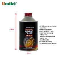China Full Synthetic Brake Fluid DOT 4 250ml High Temp Stability for sale