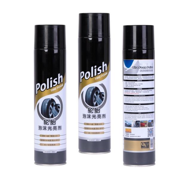 Quality 650ml Powerful Tyre Foam Cleaner Spray Car Polish Spray Multi Purpose for sale