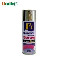 Quality F1 Chrome Spray Paint 450ml Custom Multi Surface Acrylic Resin Spray Paint for sale