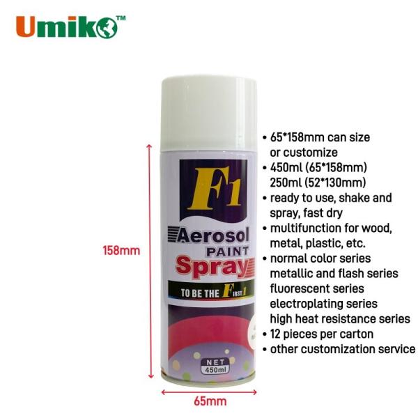 Quality F1 Chrome Spray Paint 450ml Custom Multi Surface Acrylic Resin Spray Paint for sale