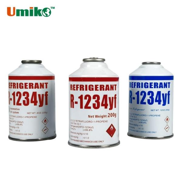 Quality Non Toxic HFO-1234yf Refrigerant 340g Car AC Refrigerant Gas Customized for sale