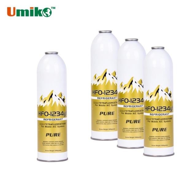 Quality 1kg HFO-1234yf Refrigerant Air Conditioner Refrigerant Gas 73*260mm for sale