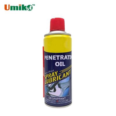 中国 効率的な緩め 浸透性オイルスプレー潤滑剤 450ml カーケアクリーナー 防腐 販売のため