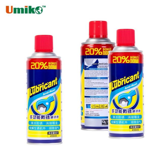 Quality Reduce Friction Anti Corrosive Lubricant Spray 400ml 450ml Wear Resistance for sale