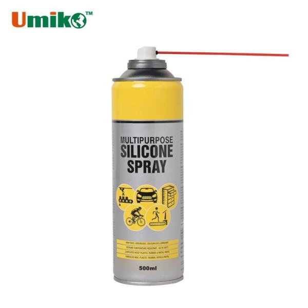 Quality 450ml Heavy Duty Silicone Spray Silicone Lubricant Spray For Rust Prevention for sale