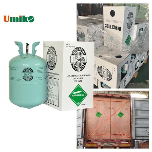 Quality R134a Refrigerant Gas 13.6kg 30lb Gas Refrigerante for Automobile Air Conditioner for sale