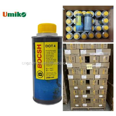 China Fully Synthic Bocsh DOT4 Brake Fluid 250ml for Heavy Duty Moto Braking System for sale