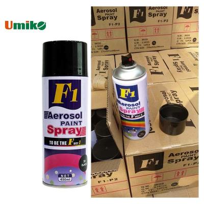 China F1 Acrylic Aerosol Spray Paint For Furniture Surface Repair And Painting Art Work for sale