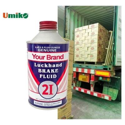 China Factory Wholesale Fully Synthetic DOT3 Brake Fluid 250ml for Heavy Duty Motorcycle Braking System for sale