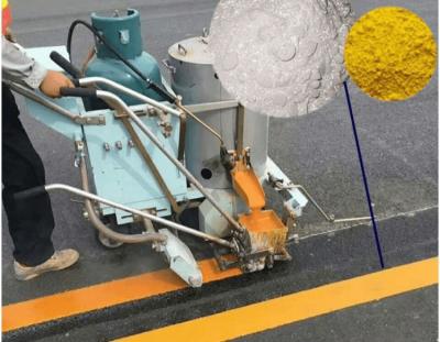 China Airport Zone Parking Road Yellow Line Paint Reflective Yellow Pavement Paint for sale