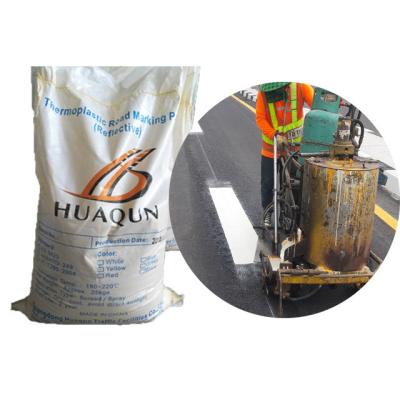 China Pertroleum Resin Road Marking Thermoplastic Powder Paint White And Yellow for sale